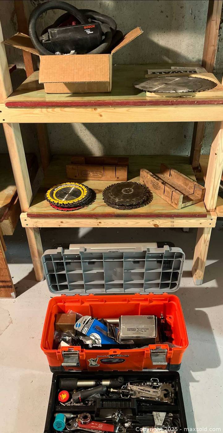 Tool Set with Power Tool Accessories, Saw Blades, and Loaded Toolbox B ...