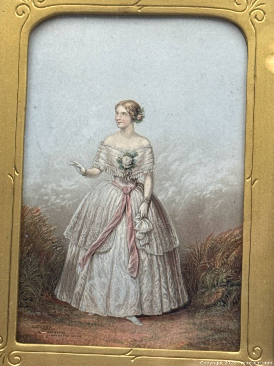 Antique Framed Baxter Print of Young Woman | Toronto (Ontario, Canada ...