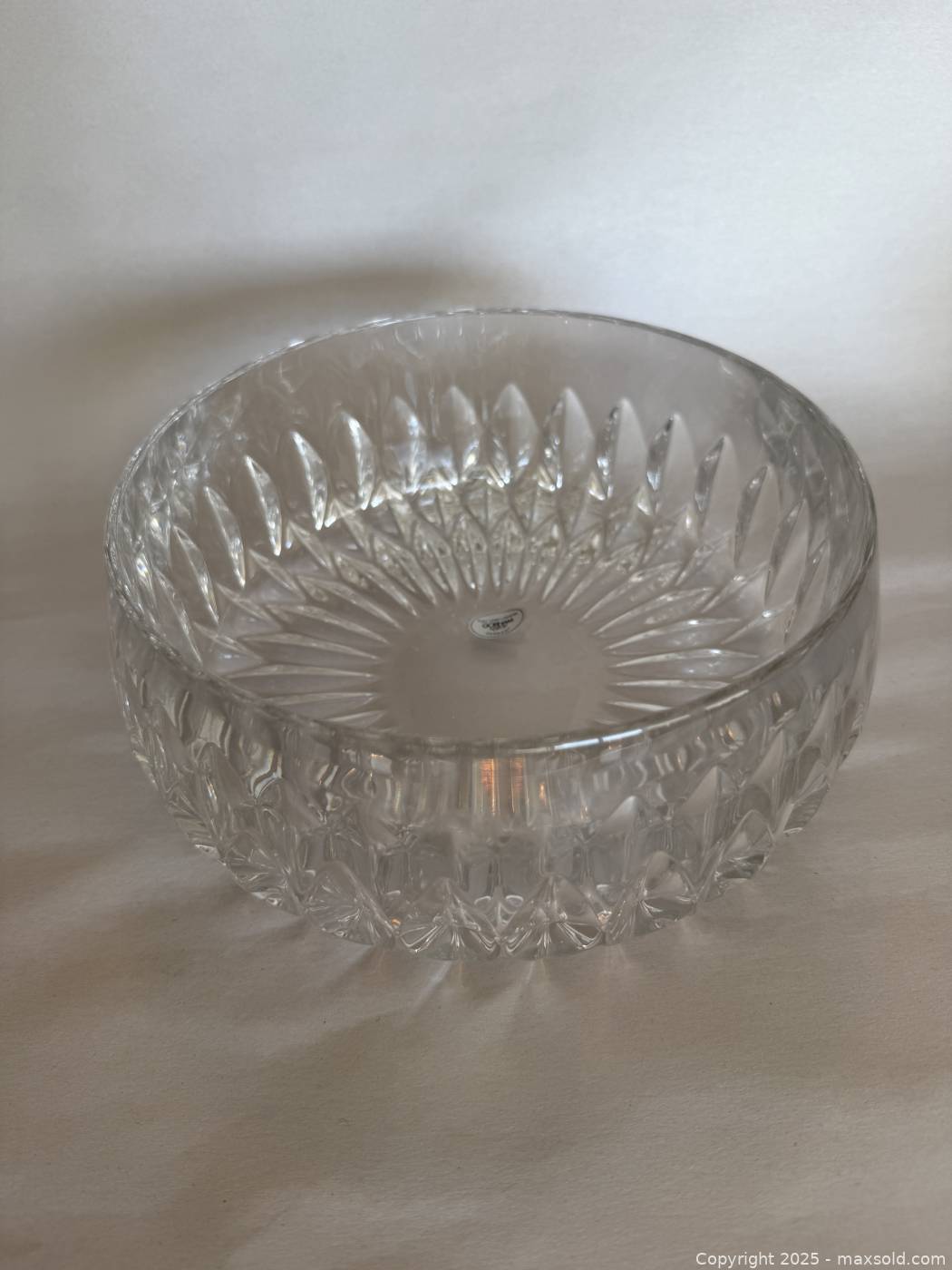 Gorham Full Lead Crystal Round Bowl, Germany, Cut Glass | Toronto ...