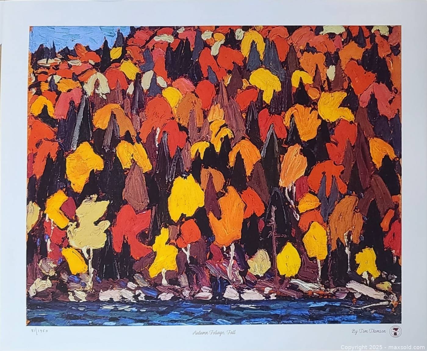 Tom Thomson Group Of 7 Large Lithograph | Toronto (Ontario, Canada ...