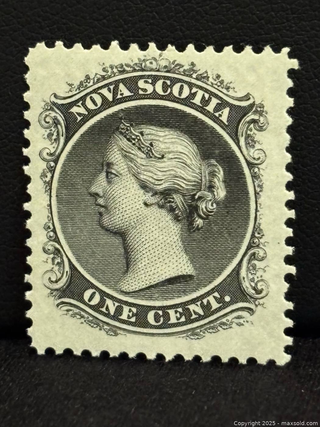 1860 Nova Scotia One Cent Grey Black Beautiful Mint Stamp | Aurora ...