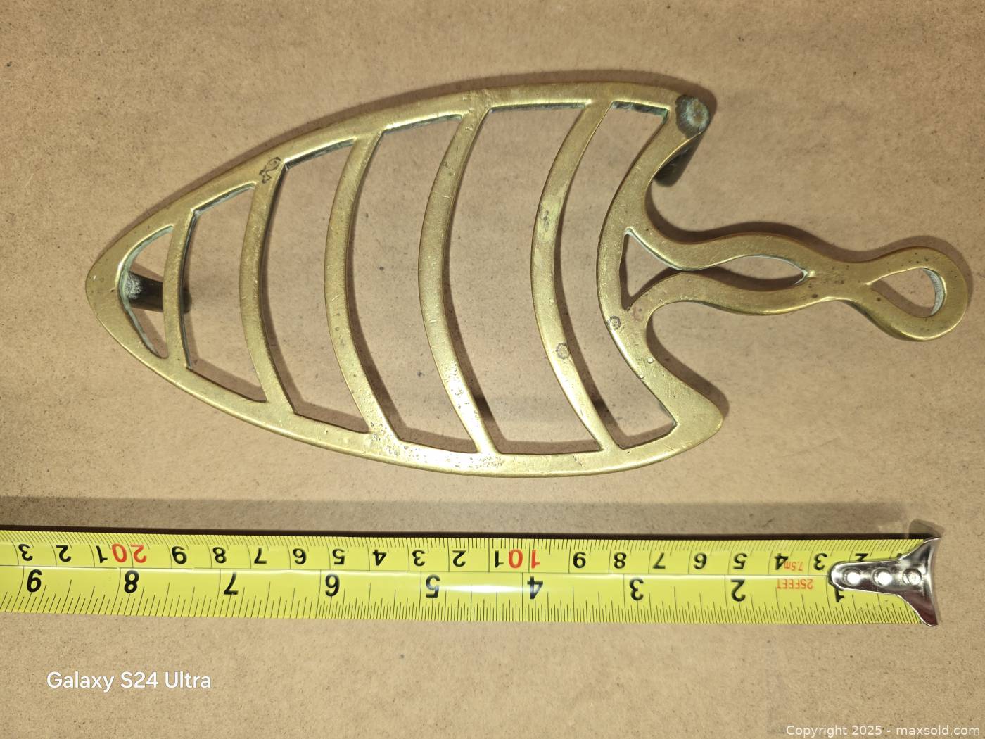 258- Antique Brass Iron Rest or Trivet for Hot Pot-Cup Rest | Toronto ...