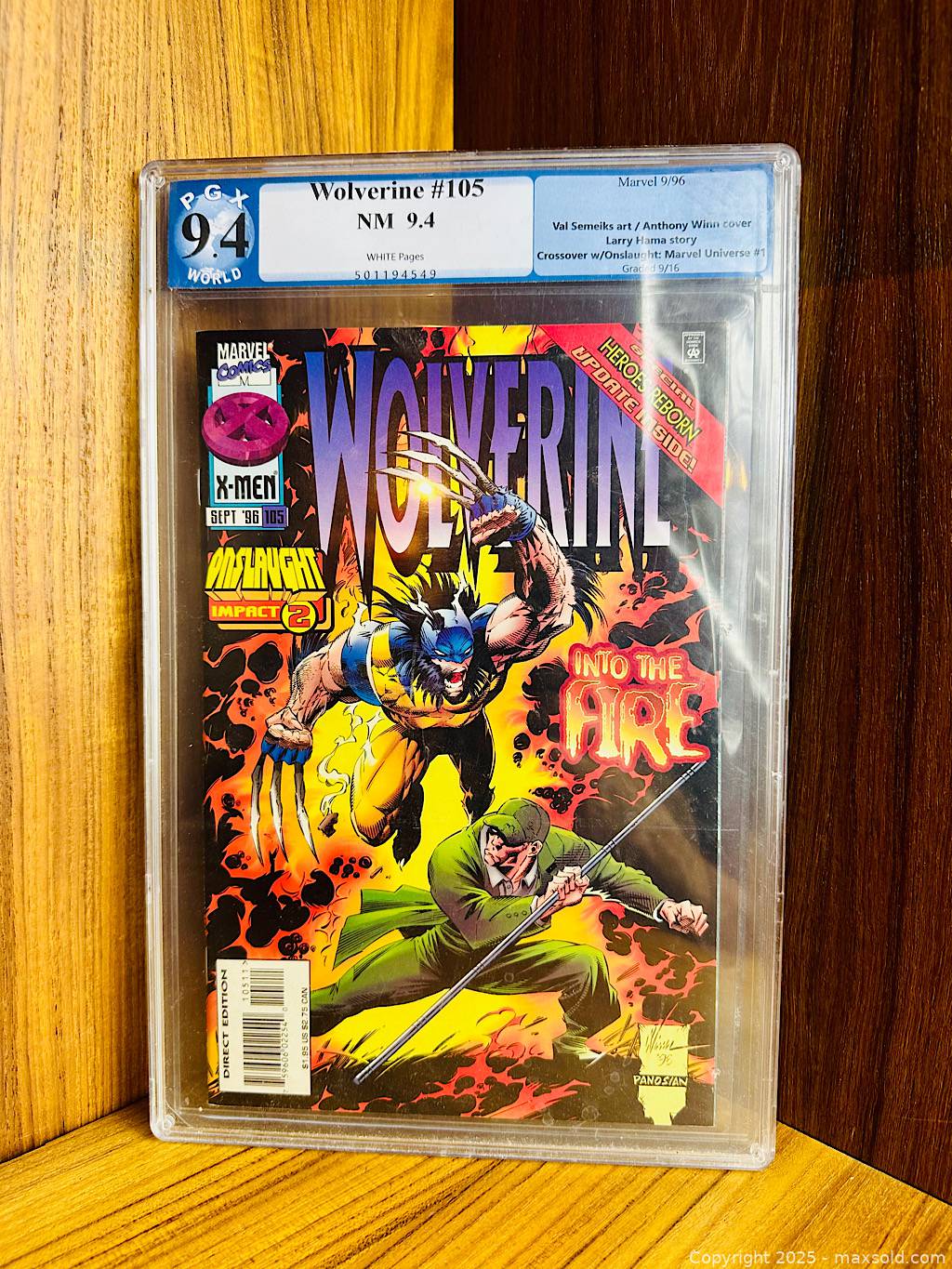 Wolverine #105 Graded 9.4 Slabbed PGX Comic Book Grading | Hamilton ...