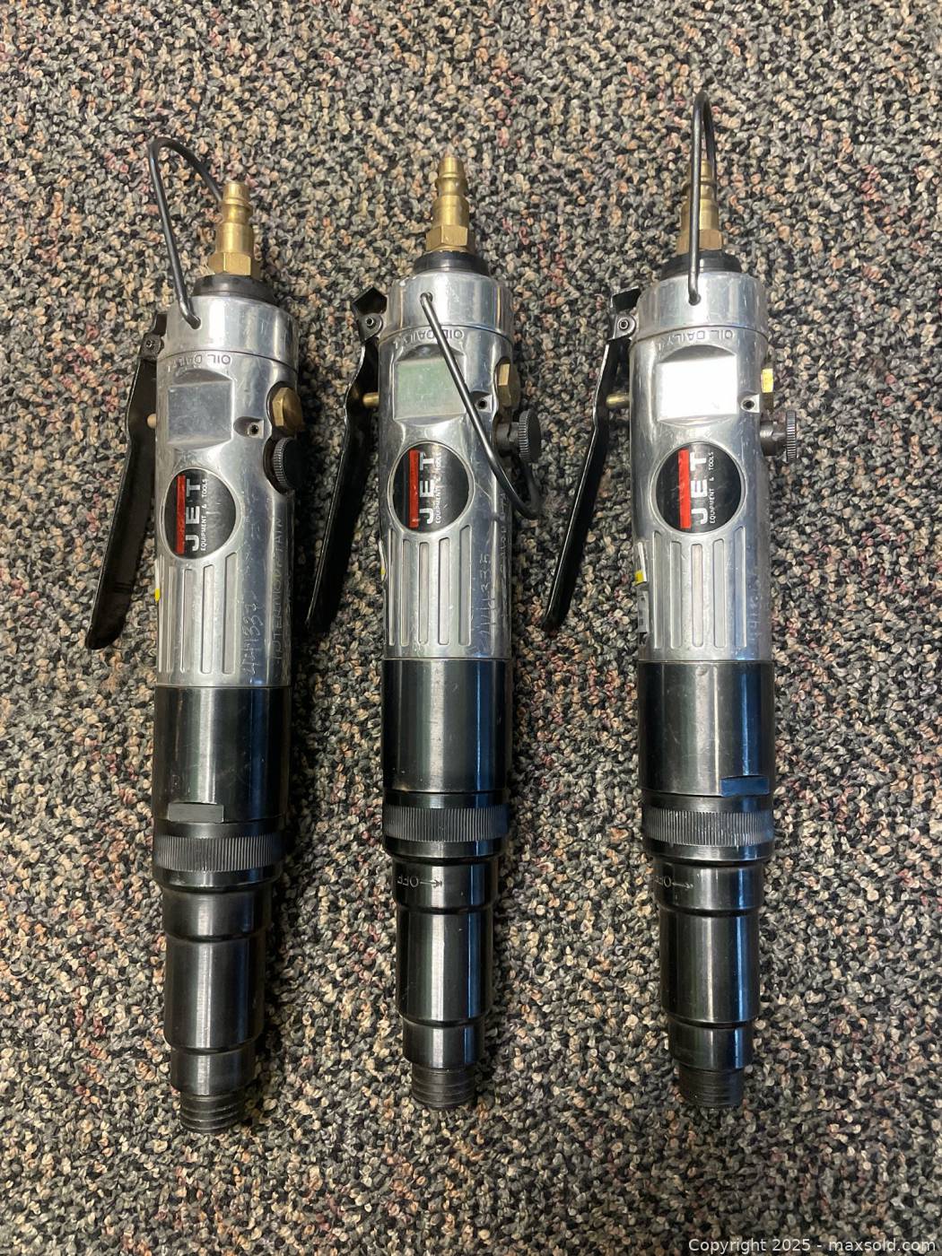 JET JSM-843 Inline Pneumatic Screwdrivers, 800 RPM, Qty 3 | Sheridan ...