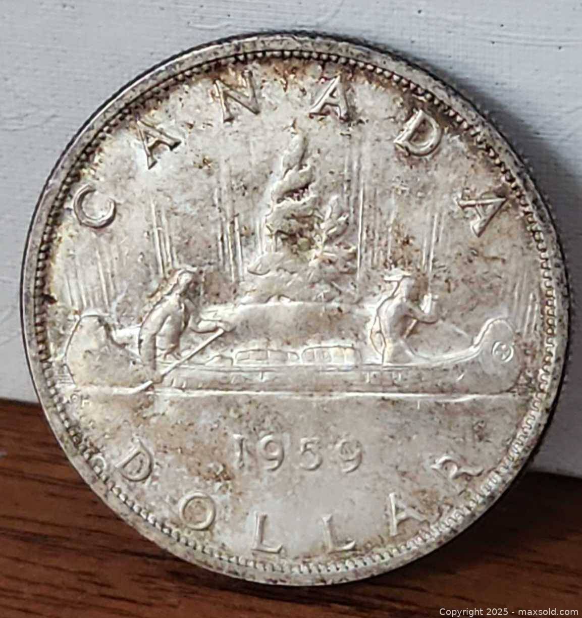1959 Canadian Silver Dollar Coin | Pelham (Ontario, Canada) SELLER ...