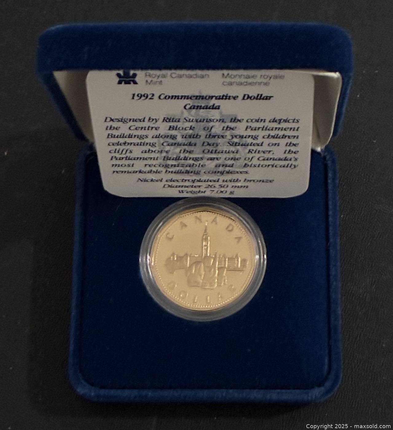 1867-1992 Cdn. Proof Parliament/Confederation 125th Anniversary Case ...