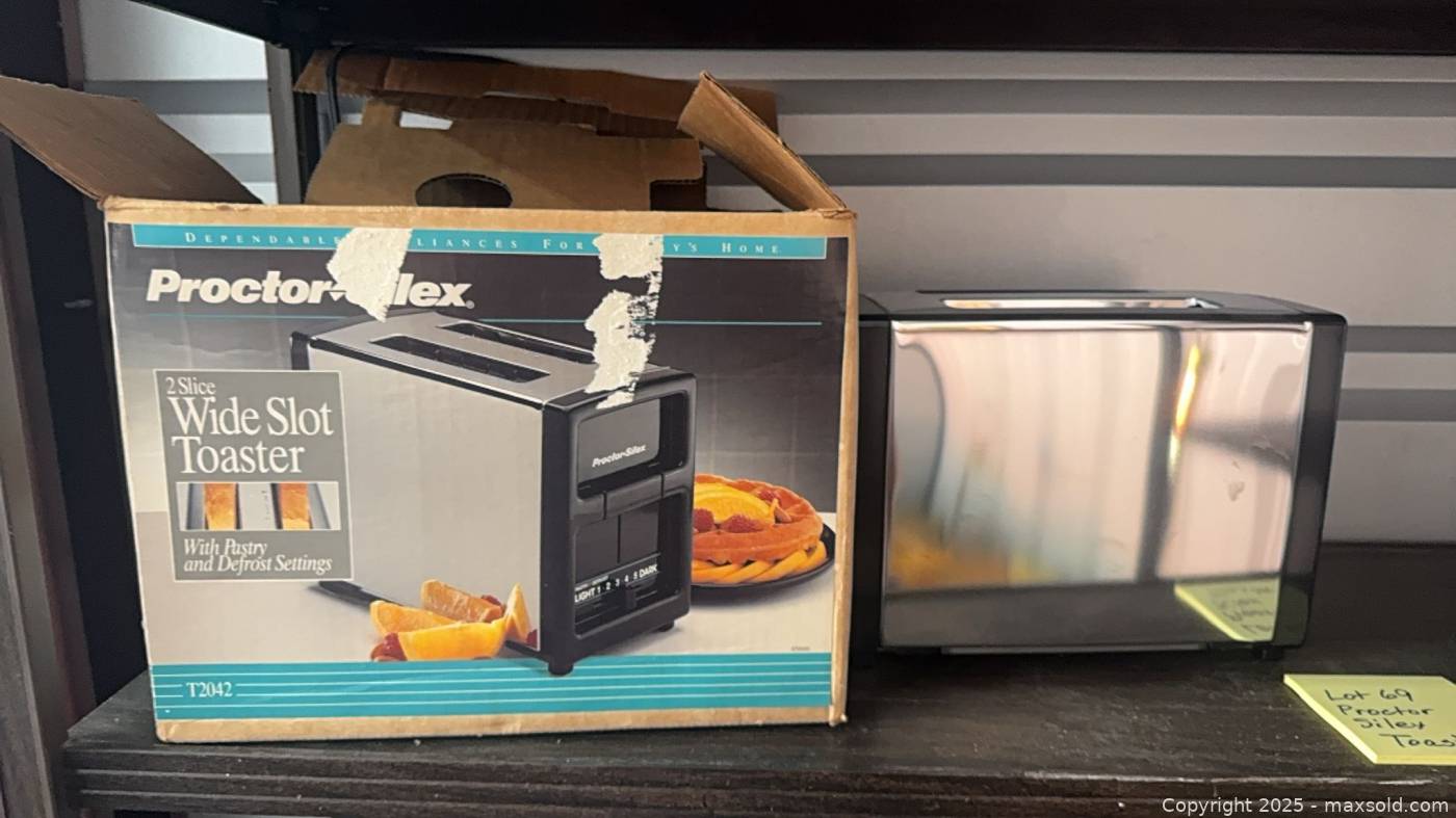 Proctor Silex 2-Slice Countertop Pop-Up Toaster, Stainless Steel ...
