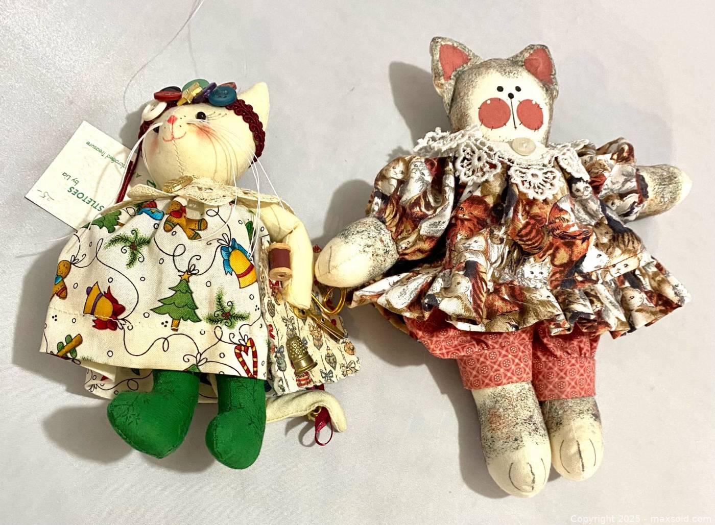 Pair of Cloth Cat Dolls | Campbell (California, USA) SELLER MANAGED ...