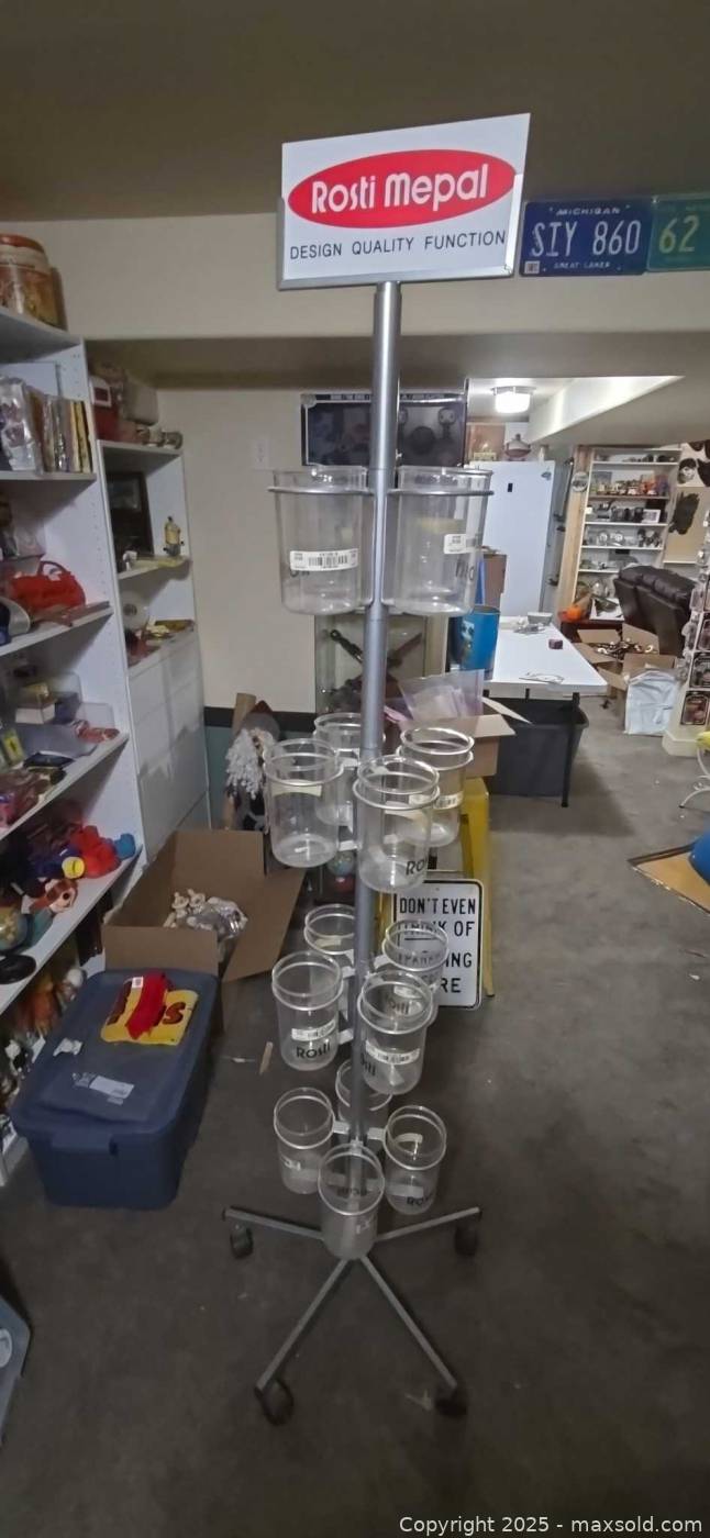 Rosti Mepal Silver Carousel with Jars and Sign | Barrie (Ontario, Canada) SELLER MANAGED ...