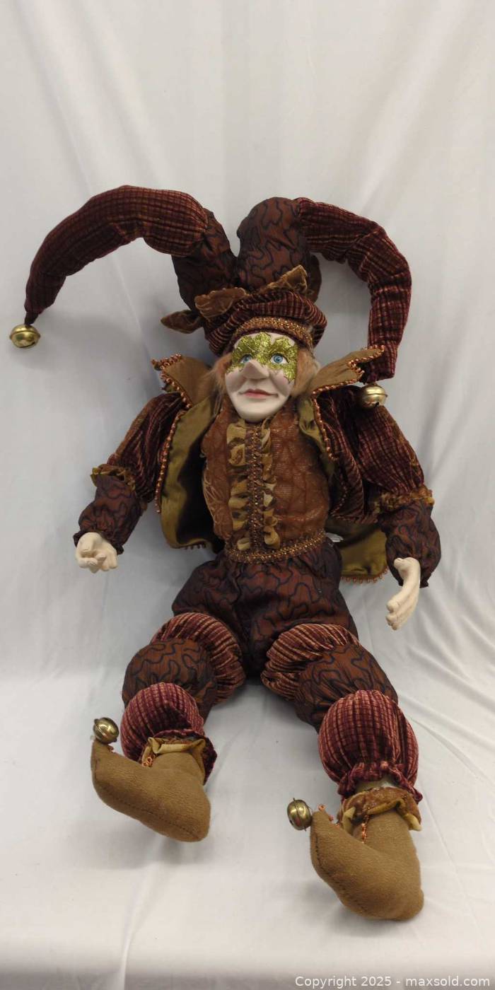 Jester/Christmas Elf Decorative Doll with Bells, 24–30 in | Burlington ...