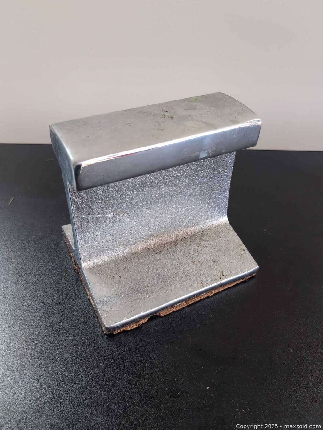 Single Heavy Cast Metal/Steel Bookend, Silver/Chrome Finish | London ...