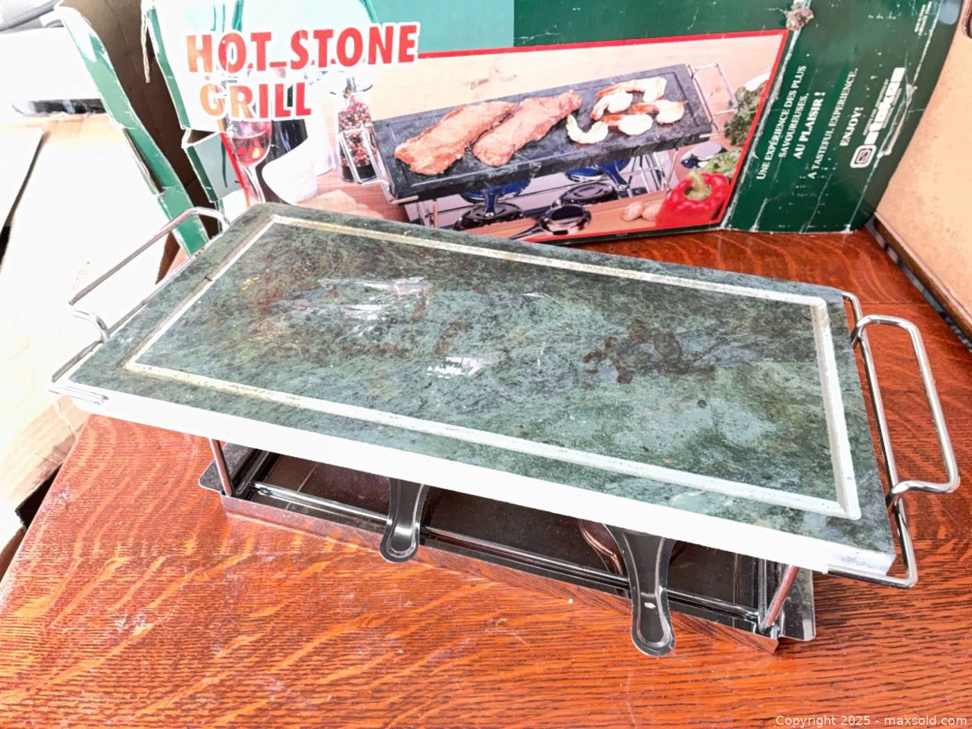 Hot Stone Tabletop Grill / Raclette-Style Stone Griddle | Clearview ...