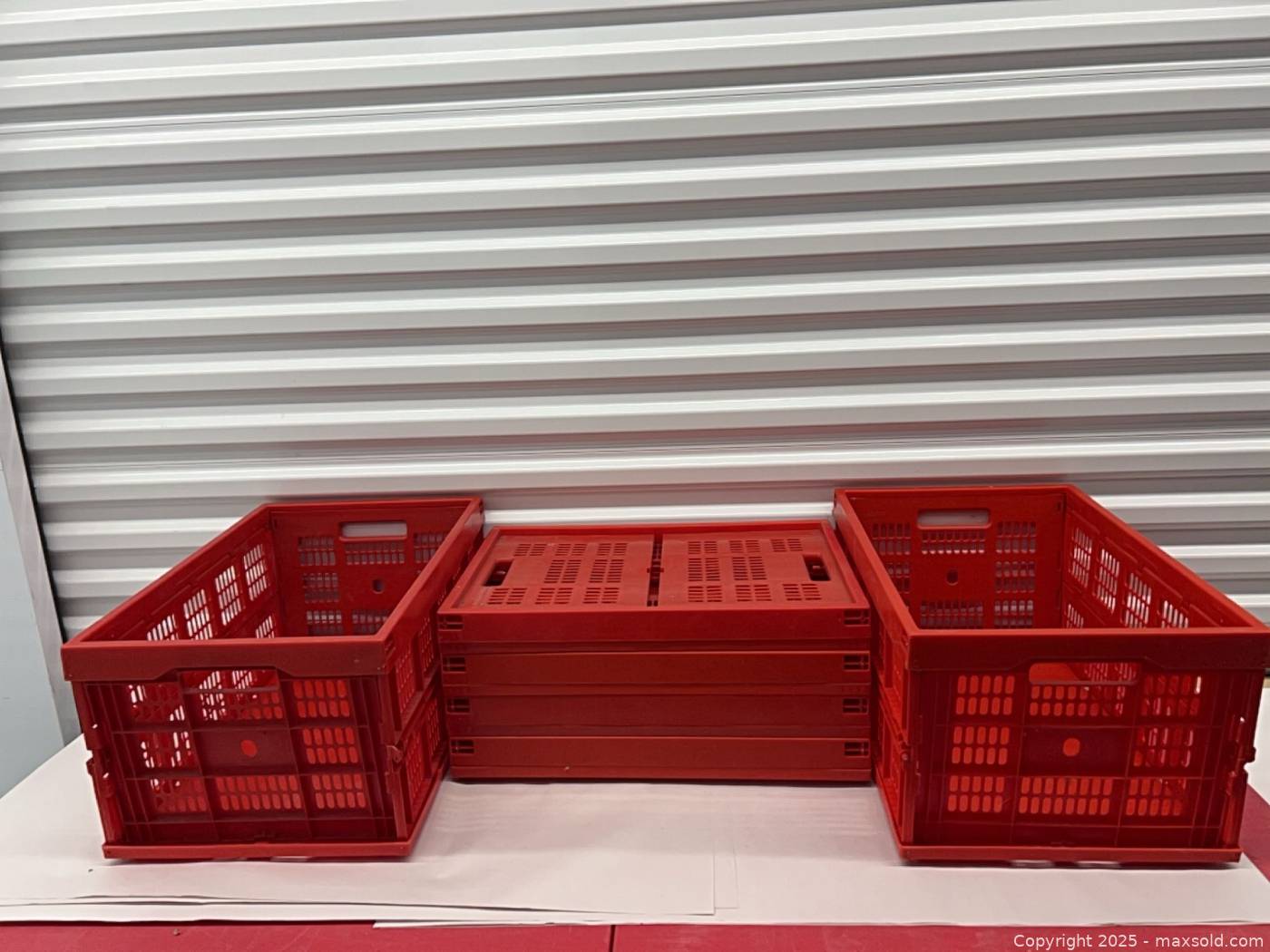 Set of 6 Collapsable Red Bins | Toronto (Ontario, Canada) PARTNER ...