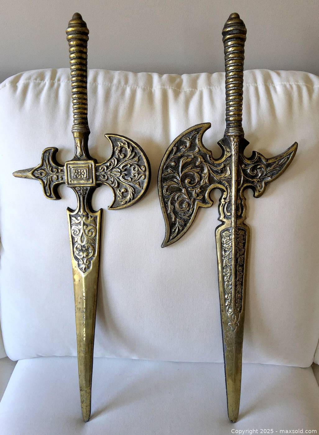 1960s Cast Aluminum Medieval Renaissance Swords Wall Decor | Kingston ...