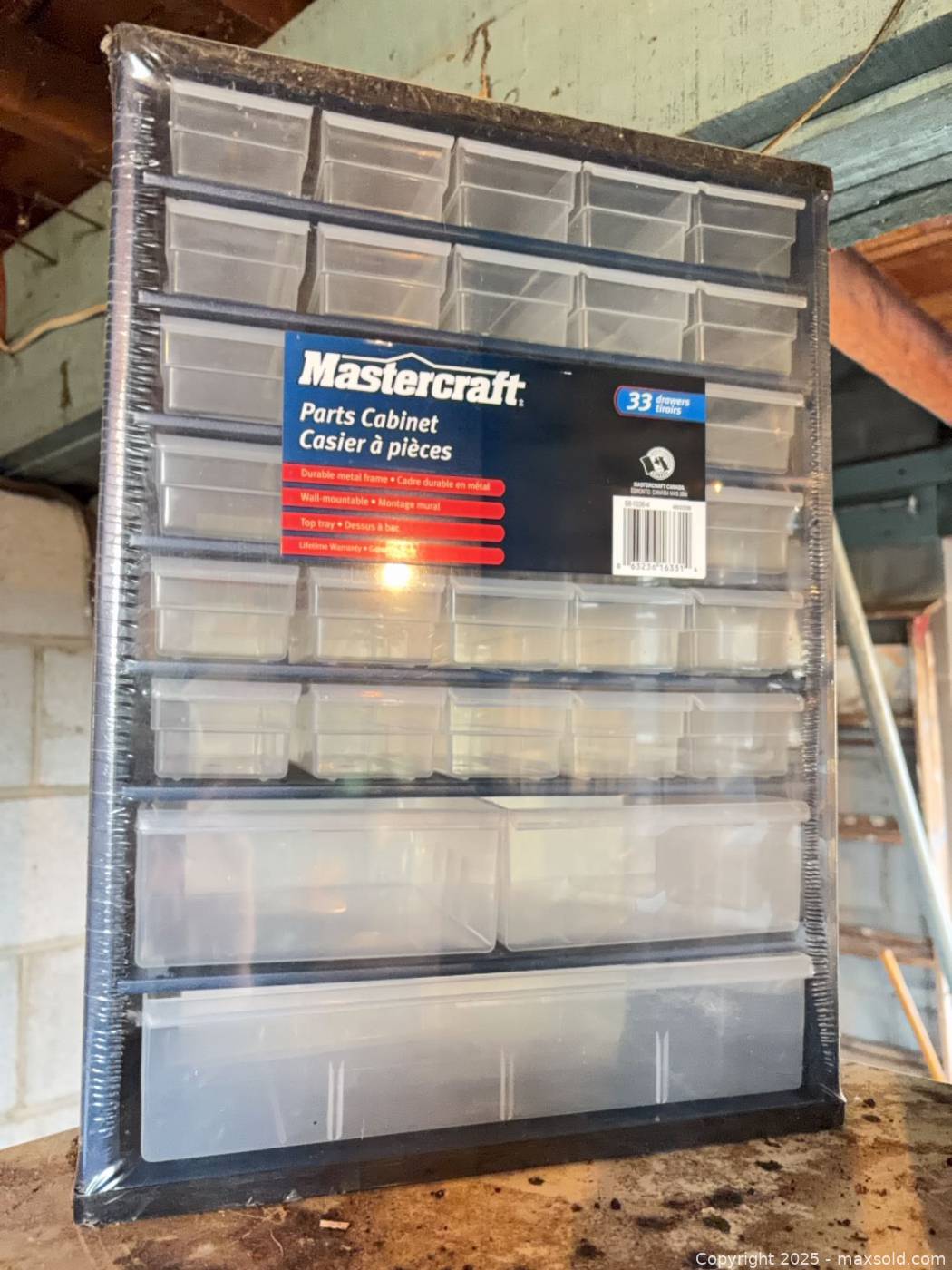 Lot of 2 Hardware Organizers — Mastercraft 33-Drawer + Multi-Drawer ...