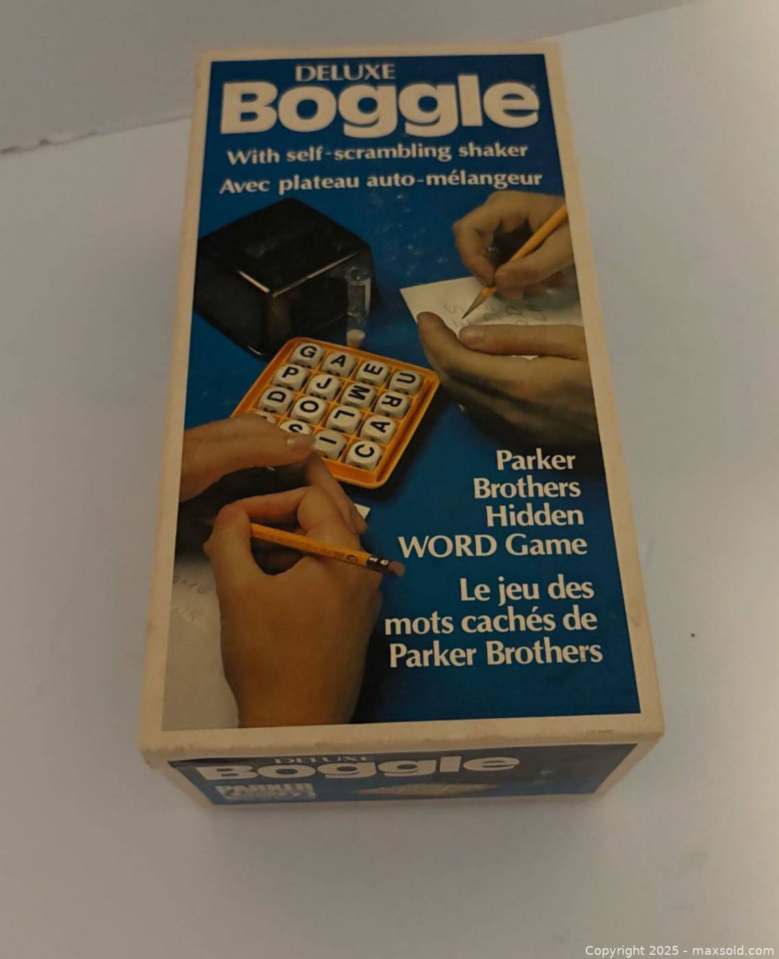 Deluxe Boggle Word Game – Parker Brothers Edition with Self-Scrambling ...