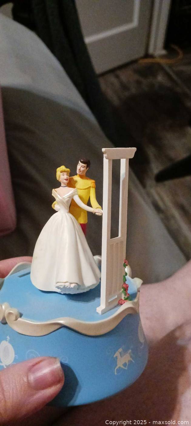 Disney Cinderella Wind-Up Music Box, Painted Resin Figurine A | Windsor ...