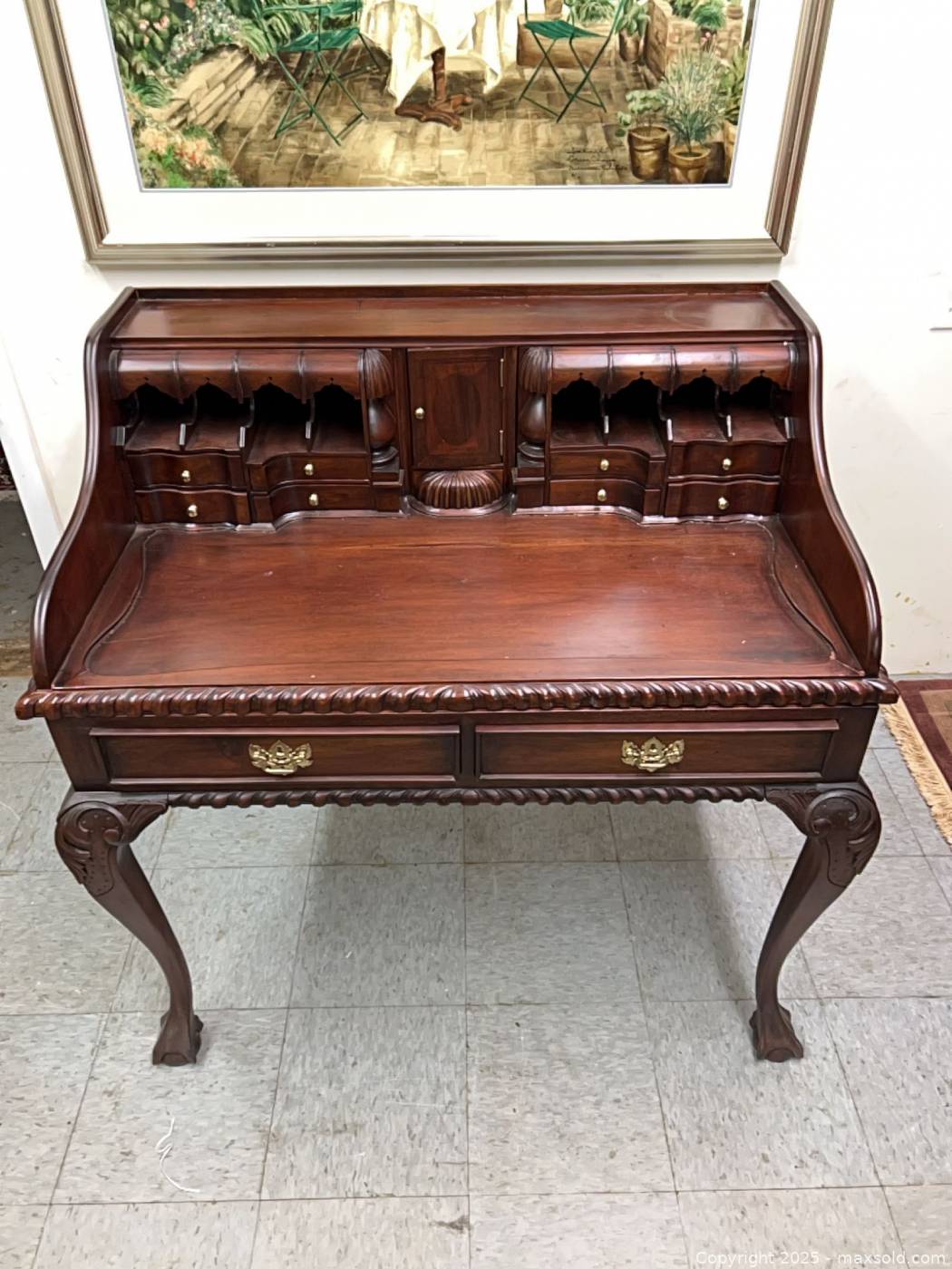 Chippendale Style Console Writing Desk | Cranston (Rhode Island, USA ...