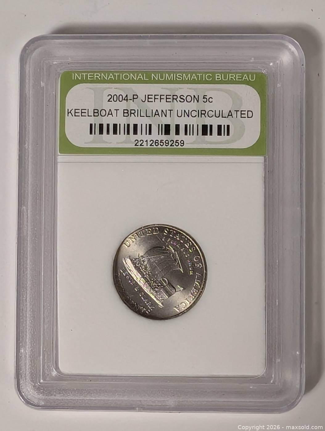 Mint Condition Jefferson Nickel Certified Slabbed holder | South ...