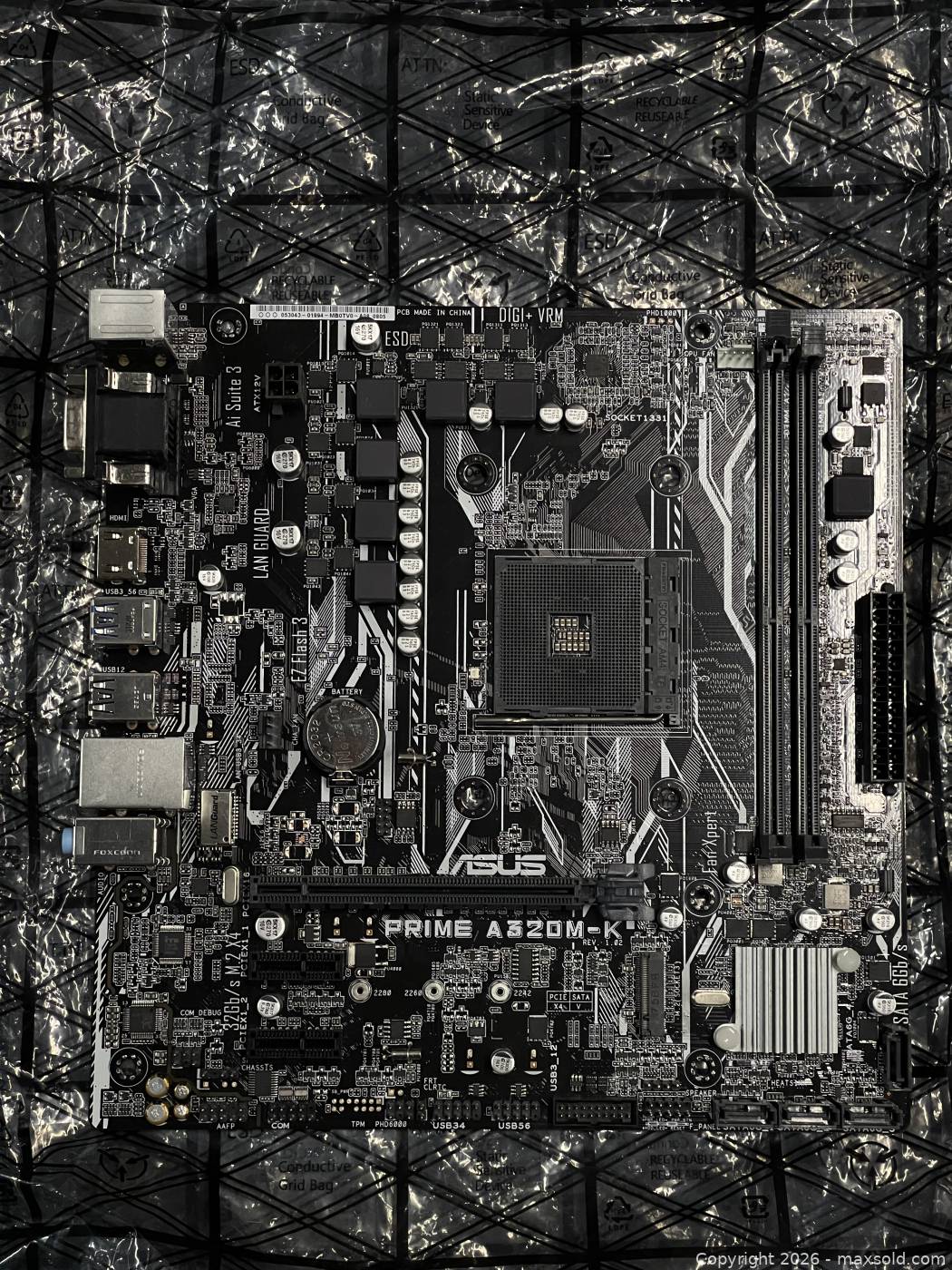 ASUS PRIME A320M-K Micro ATX AM4 Motherboard | Maxsold