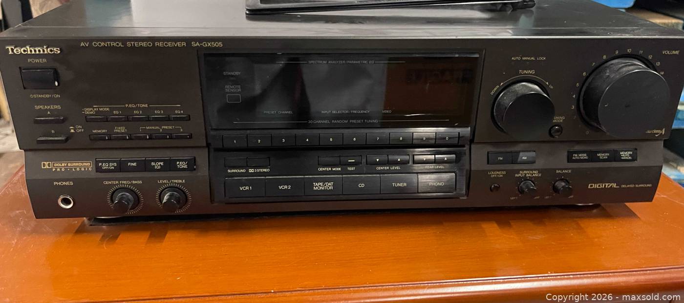 Technics SA-GX505 AV Stereo Receiver - Black | Maxsold