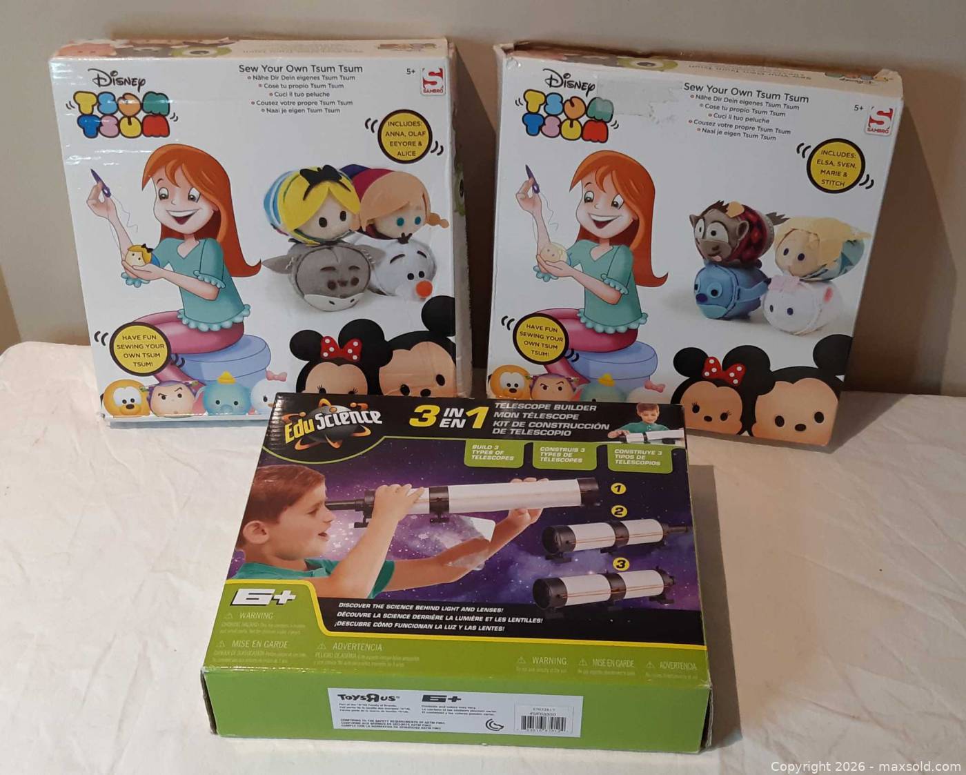 Lot of 3 Kids Kits: Disney Tsum Tsum, EduScience, Sambro | Maxsold