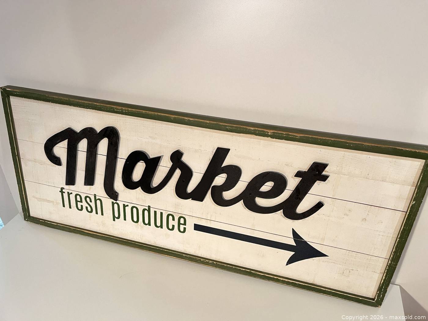Large Market/Fresh Produce Decorative Sign | Maxsold
