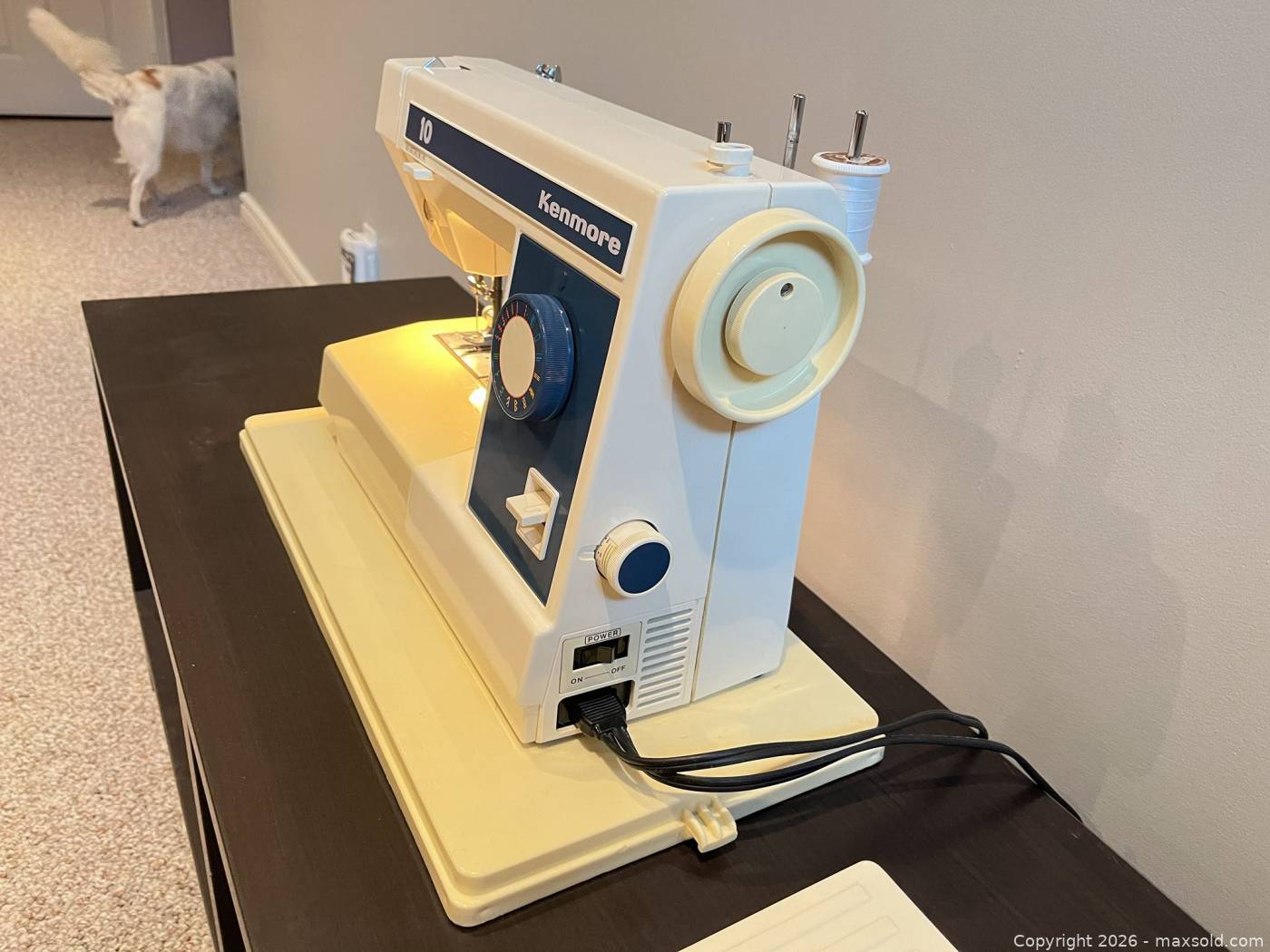 Vintage Working Kenmore Sewing Machine w/cover | Maxsold