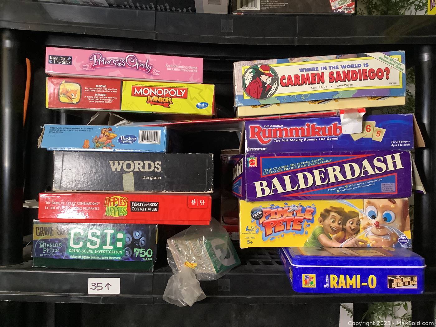 Stack Of Vintage Board Games