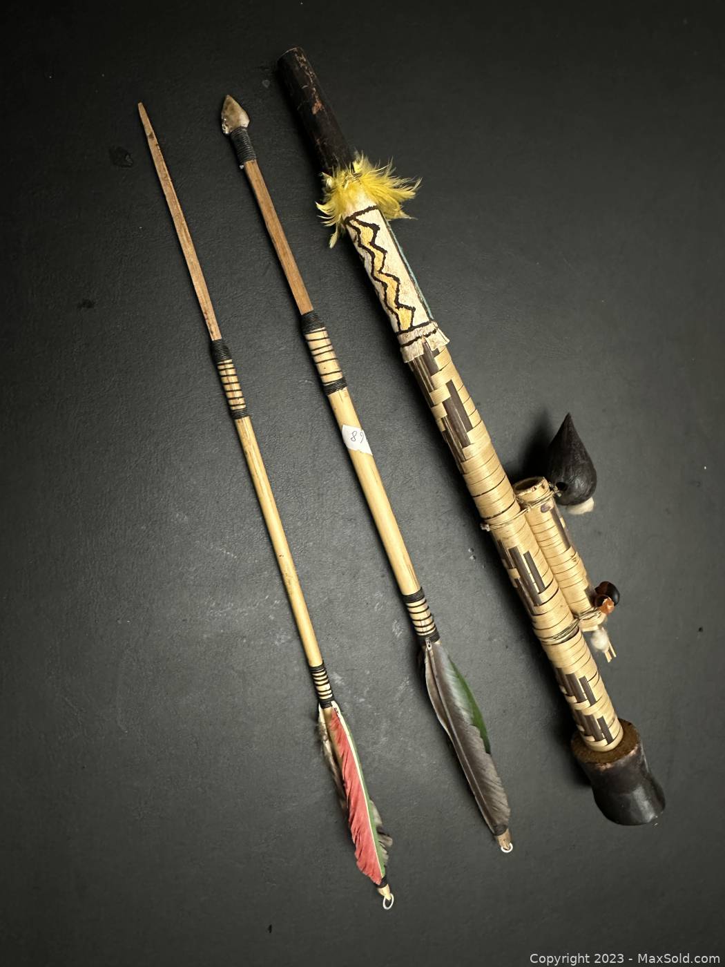 African Tribal Style Blow Dart Gun Blowgun with Dart and Arrow | New ...
