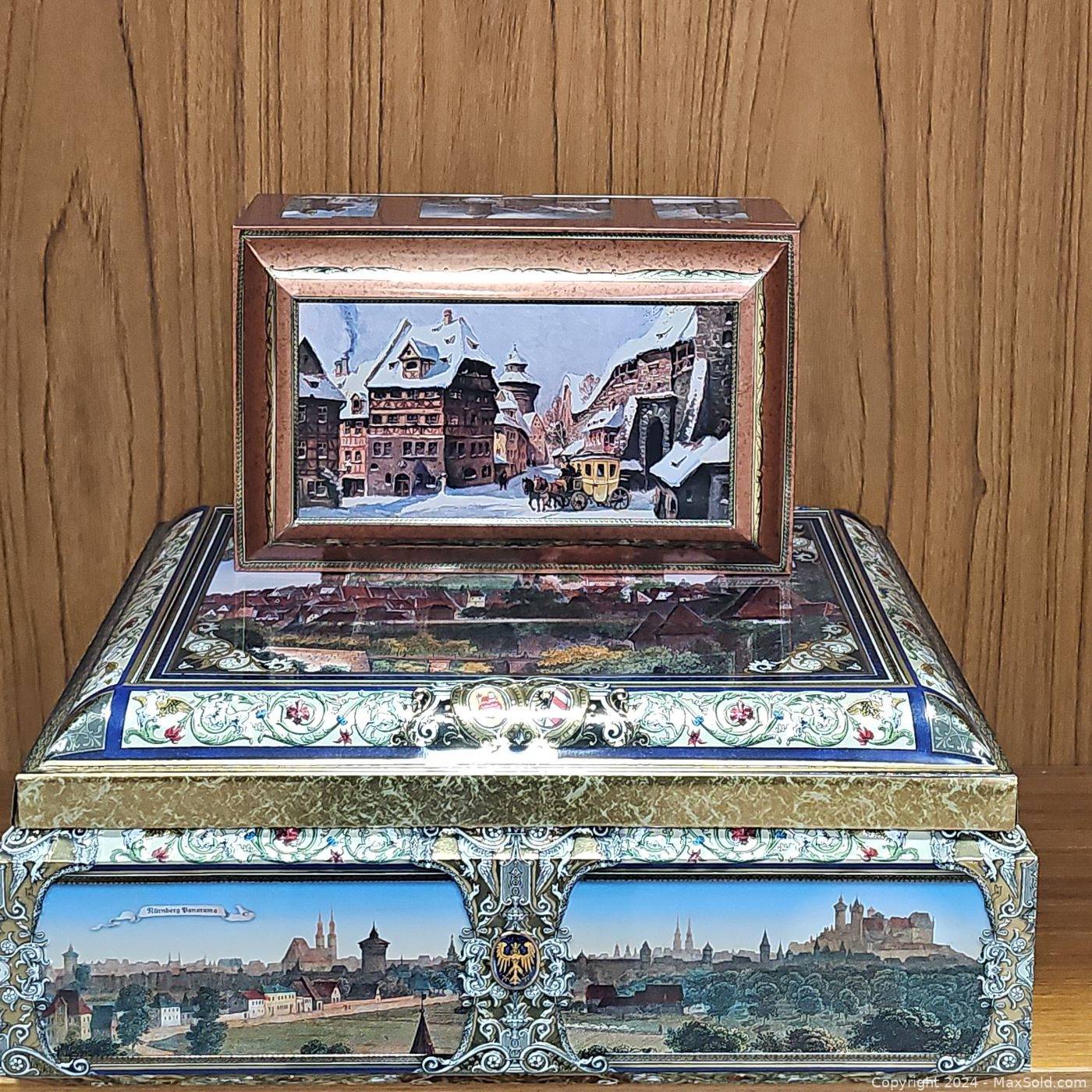 Decorative Tin Boxes | Frederick (Maryland, USA) SELLER MANAGED Downsizing Online Auction ...