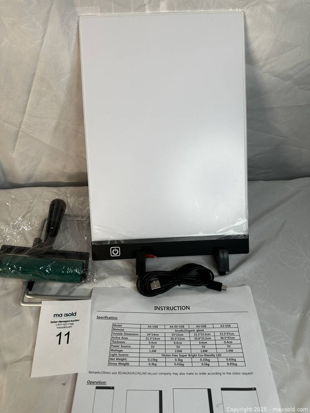 A5 USB LED Copy Board, 1.5W USB 5V 3 Level Dimming Brightness ...