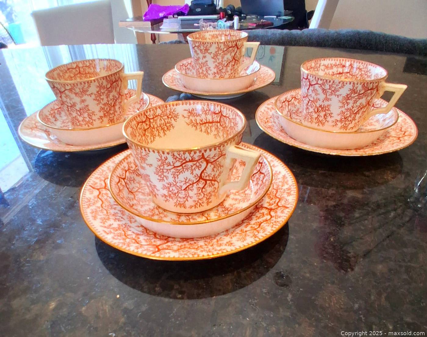 Antique Mintons Seaweed Part Tea Set/4 Trios | Mississauga (Ontario ...