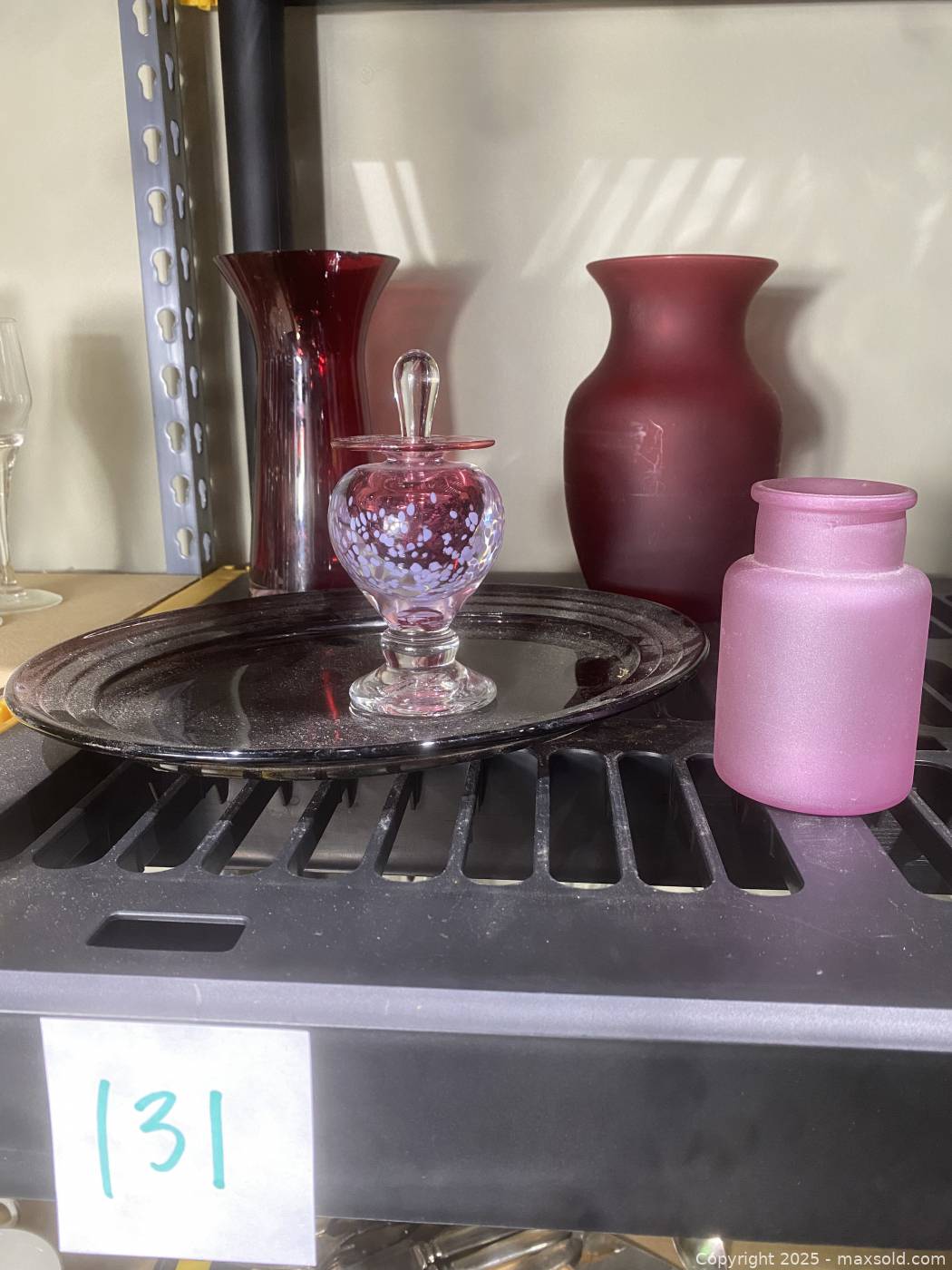 Amethyst Depression Glass, Vases, Glass Bottle | Warwick (Rhode Island, USA) SELLER MANAGED ...
