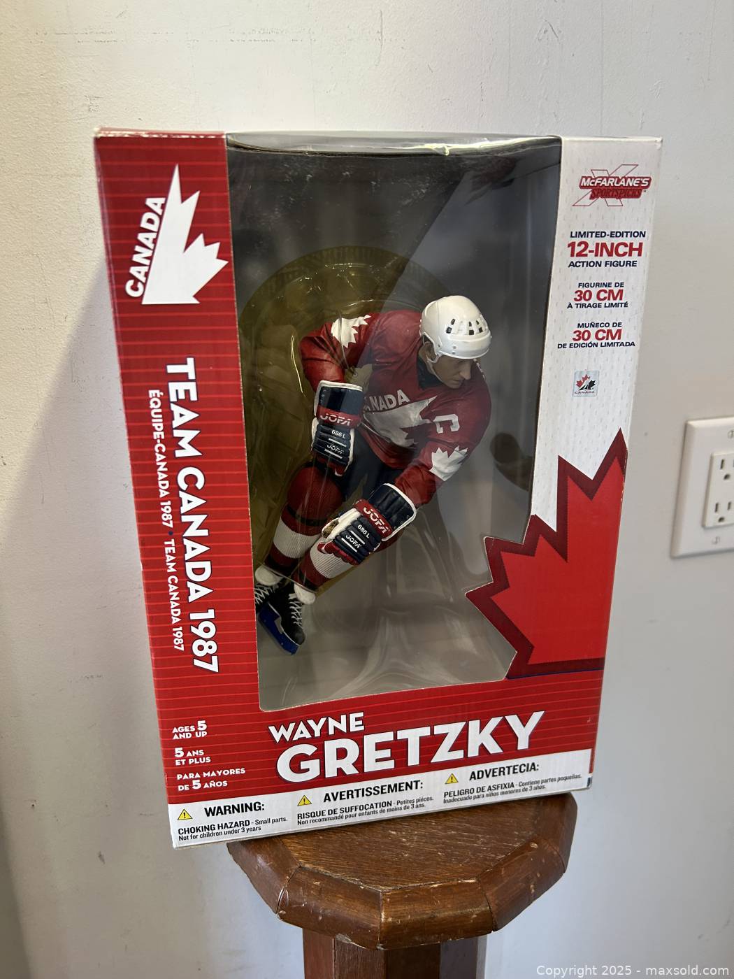 Boxed Macfarlane Wayne Gretzky Limited Edition Hockey Hero Figurine 12 ...