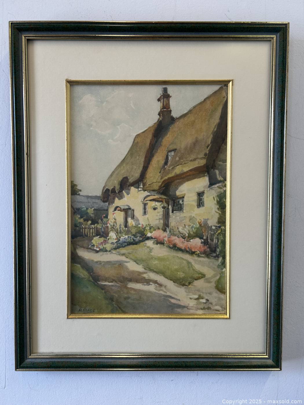 Delightful Cotswald Watercolour Painting "Long Compton Warwickshire ...