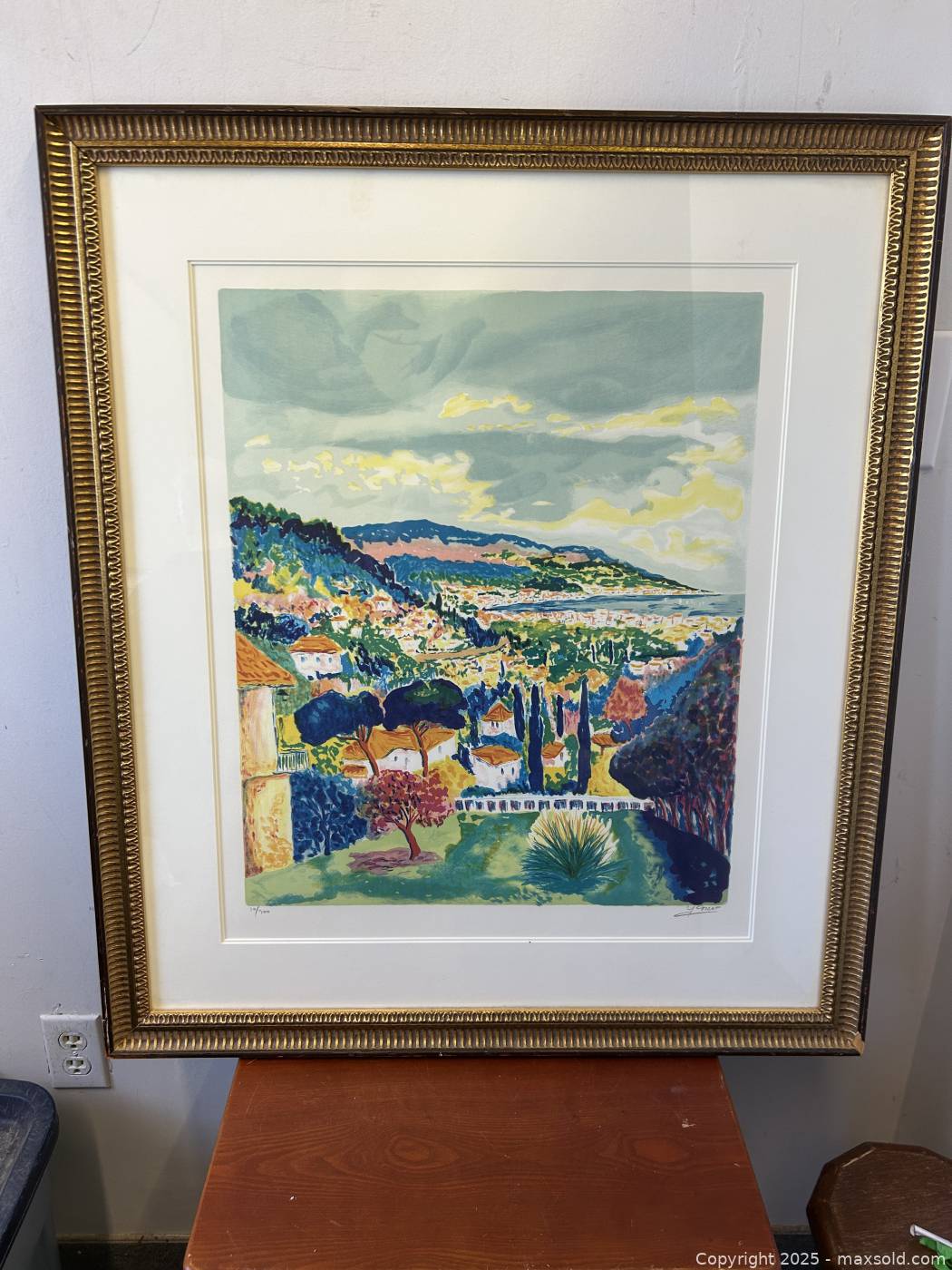 Large Artist Signed Jean Claude Picot "La Terrasse" 10/250 French ...