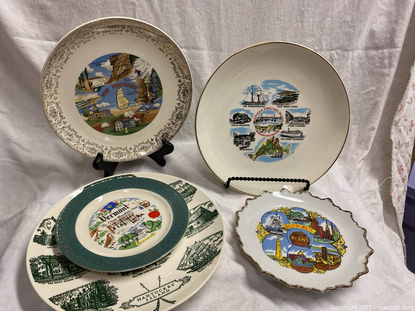 VTG New England Collector Plates | Canyon Lake (California, USA) SELLER ...