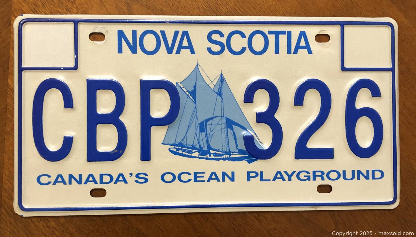 Nova Scotia License Plate | Belleville (Ontario, Canada) SELLER MANAGED ...