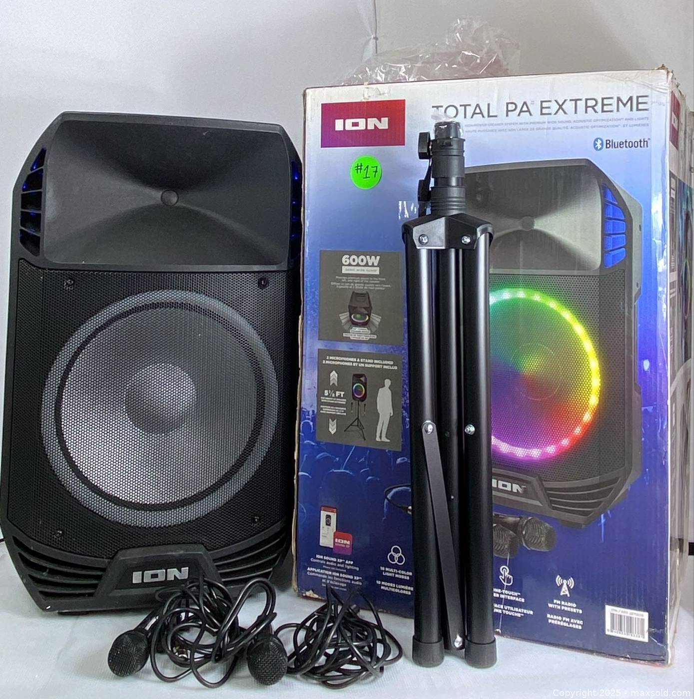 Good Condition ION Audio TOTAL PA Extreme 600W Bluetooth Speaker with ...