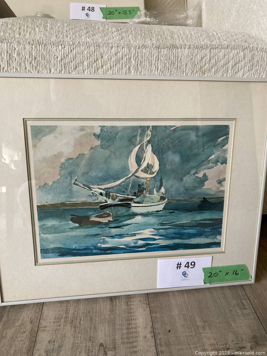Sloop, Bermuda watercolour painting by Winslow Homer. | North Vancouver ...