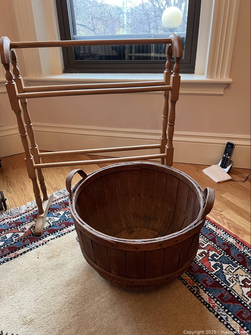 Vintage Bushel Basket and Quilt Rack | Boston (Massachusetts, USA ...