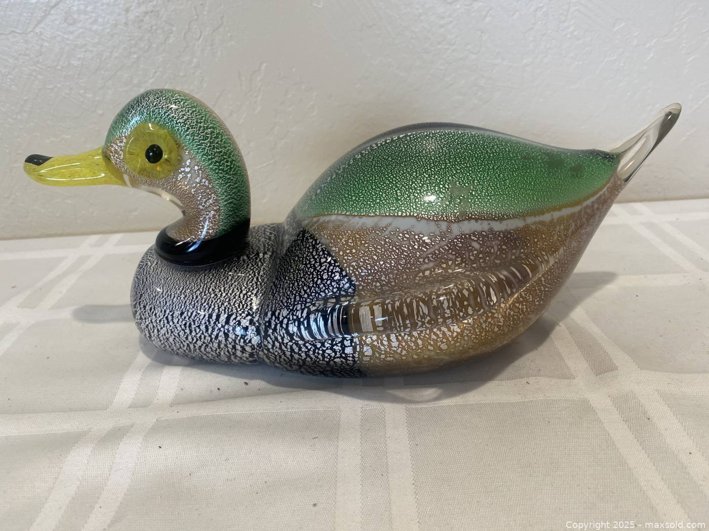 Stunning Vintage Formia Murano Solid Glass Duck | San Jose (California ...