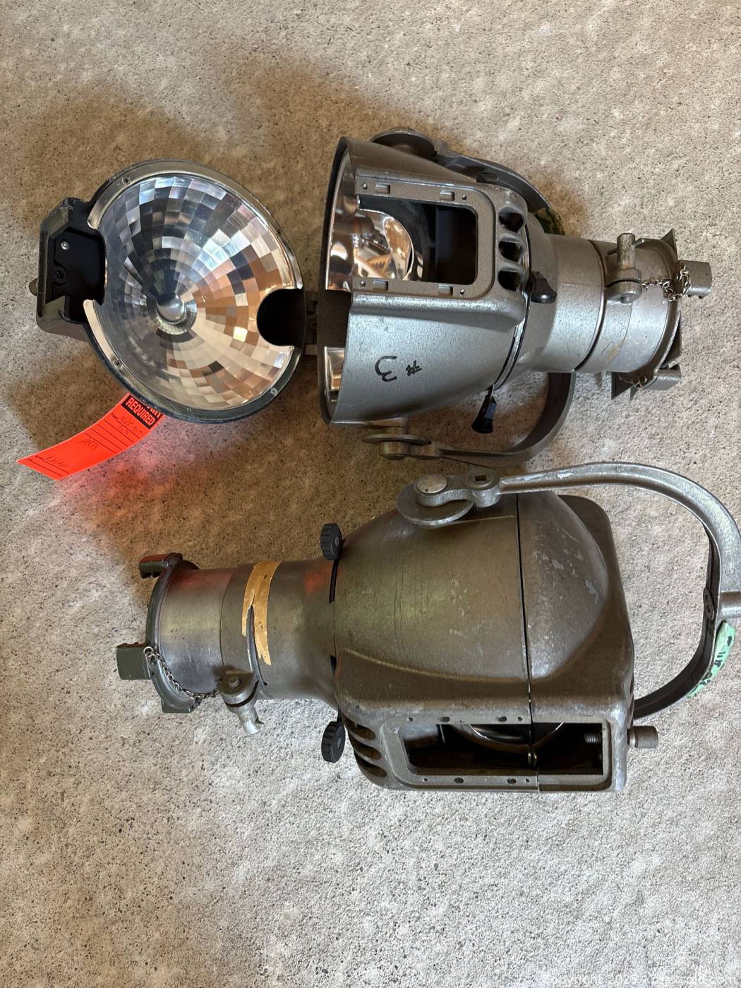 Strand Electric Vintage Stage Spotlight, Metal, Gray | Tweed (Ontario ...