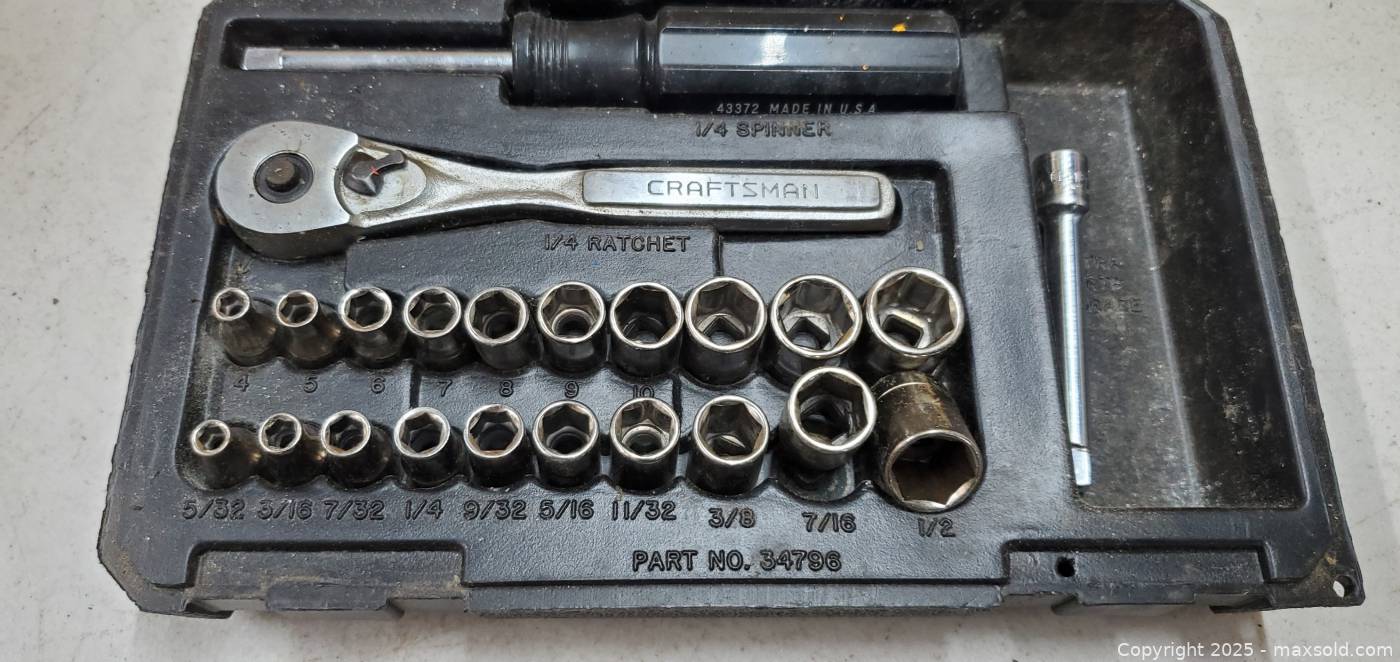 craftsman small socket set in black case | Rockaway (New Jersey, USA ...