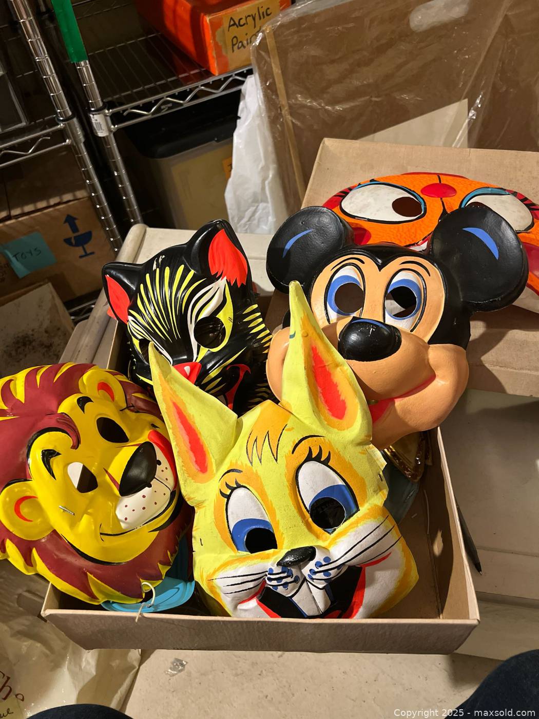 Vintage Halloween Masks B | Newton (Massachusetts, USA) Downsizing ...