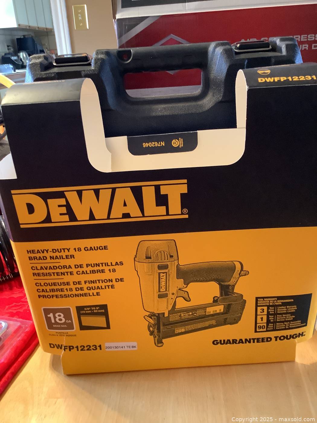 Air compressor and Dewalt heavy duty 18 gauge Brad nailer | Hamilton ...