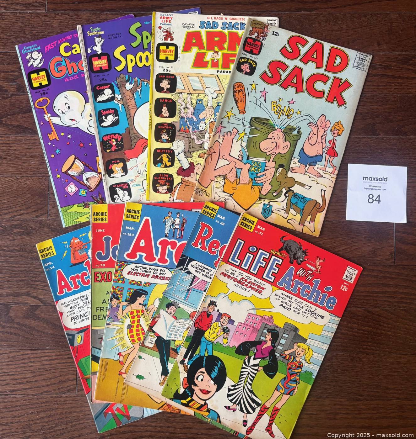 Lot of 9 Sad Sack, Casper+ Archie Comic Books 1963-75 | Ottawa (Ontario ...