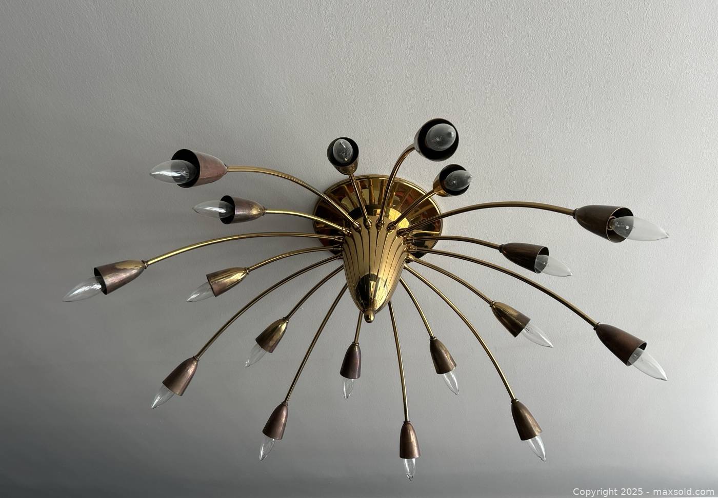 MCM Atomic Brass Ceiling Light Fixture | Toronto (Ontario, Canada ...