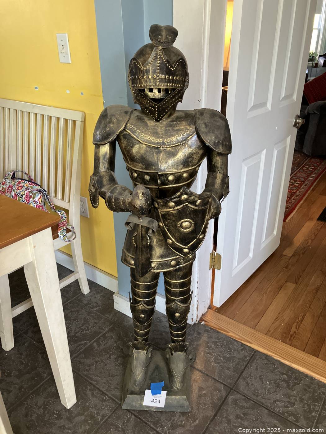 Medieval Decorative Metal Armor Statue 4ft Antique Brass | Abington ...